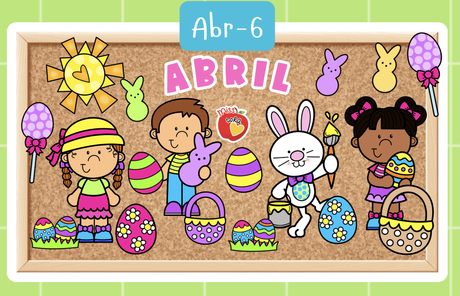 Friso: Pascua y Efemérides (Abril) | Miss de cora